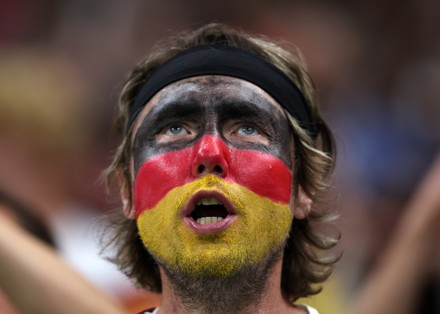 Germany Fan Wearing Face Paint Al Editorial Stock Photo - Stock Image ...