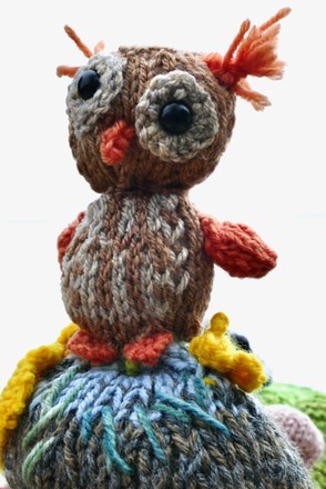 Nature Post Box Topper Complete Knitted Editorial Stock Photo - Stock ...