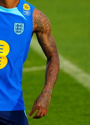 Marcus Rashford Tattoo Detail Editorial Stock Photo - Stock Image ...