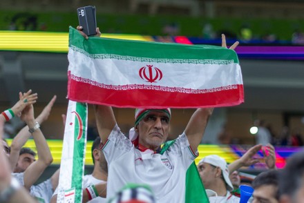 Iran Fan During World Cup Match Editorial Stock Photo - Stock Image ...