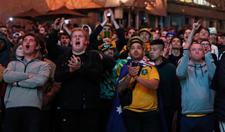 Australia Fans Watch Fifa World Cup Editorial Stock Photo - Stock Image ...