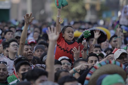 Attendees Fifa Fan Fest Mexico On Editorial Stock Photo - Stock Image ...
