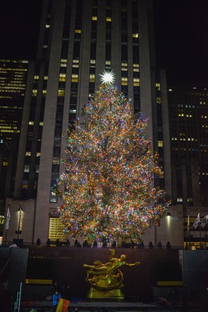 View Rockefeller Center Christmas Tree Swarovski Editorial Stock Photo ...