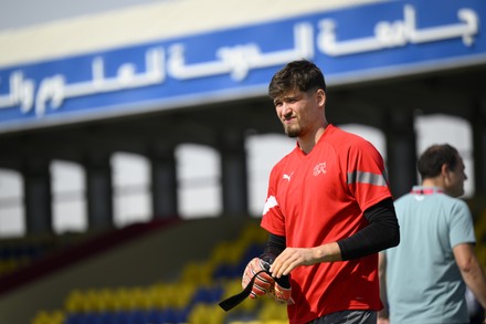 Switzerlands Goalkeeper Gregor Kobel Attends Training Editorial Stock ...