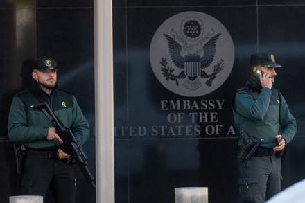 Members Spanish Guardia Civil Stand Guard Editorial Stock Photo - Stock ...