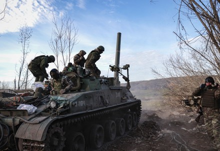 Forces Selfproclaimed Donetsk Peoples Republic Fire Editorial Stock ...