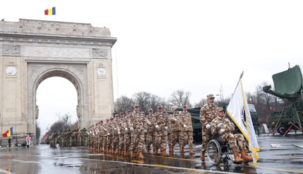 Romanian Veterans Iraq Afghanistan March During Editorial Stock Photo ...