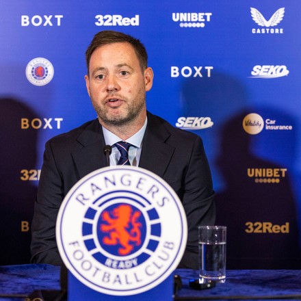 New Rangers Manager Michael Beale Talks Editorial Stock Photo - Stock ...