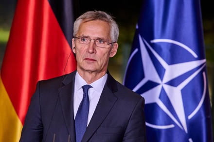 Nato Secretary General Jens Stoltenberg Press Editorial Stock Photo ...