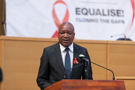 Zambian Minister Education Douglas Syakalima Speaks Editorial Stock ...