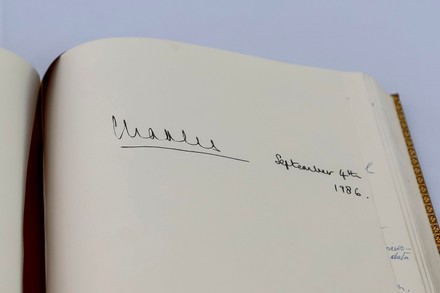 Thenprince Charles Signature Now Britains King Editorial Stock Photo ...