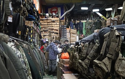 Man Attends Military Uniform Store Moscow Editorial Stock Photo - Stock ...