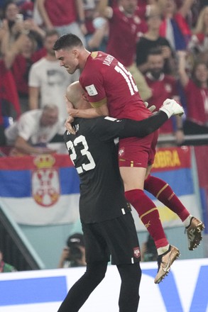 Dusan Vlahovic Top Serbia Celebrates His Editorial Stock Photo - Stock ...