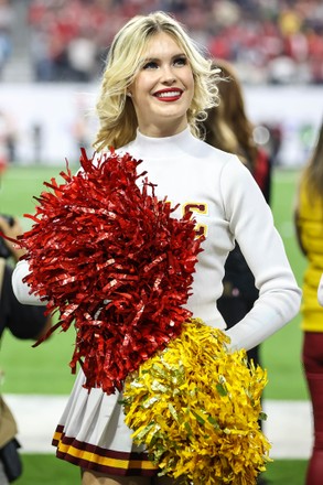 Usc Trojans Cheerleader Looks Towards Stands Editorial Stock Photo ...