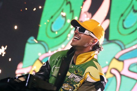 Colombian Singer Feid Performs During Concert Editorial Stock Photo ...