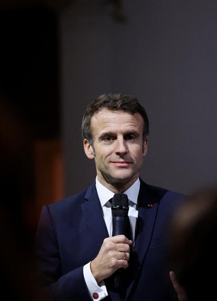 Le Emmanuel Macron Un Discours La Editorial Stock Photo - Stock Image ...