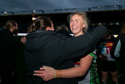 Rosie Galligan Harlequins Celebrates Their Victory Editorial Stock ...