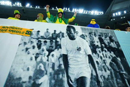Brazilian Fans Sit Above Pele Branding Editorial Stock Photo - Stock ...