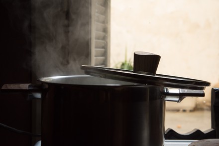 Pot Boiling Water Athens Greece On Editorial Stock Photo - Stock Image ...
