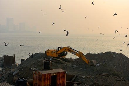 Jcb Machine Seen Coastal Road Construction Editorial Stock Photo ...