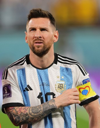 Lionel Messi Argentina Adjusts His Captains Editorial Stock Photo ...