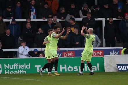 Stockport Countys Kyle Wootton Celebrates After Editorial Stock Photo ...