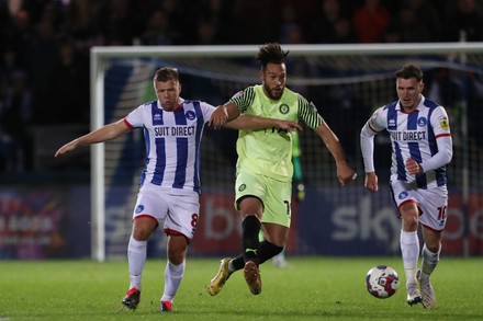 Stockport Countys Kyle Wootton Action Hartlepool Editorial Stock Photo ...