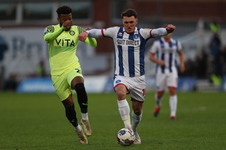 Hartlepool Uniteds Callum Cooke Action Stockport Editorial Stock Photo ...
