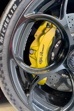 Detail Yellow Brake Caliper Limited Edition Editorial Stock Photo ...