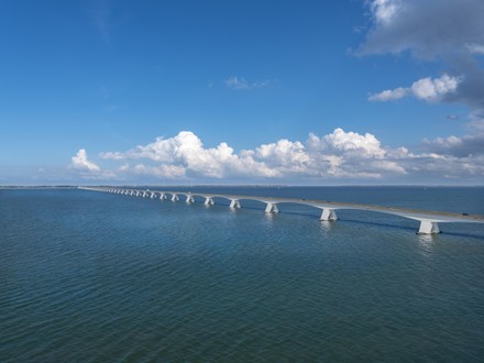 Aerial View Zeeland Bridge Oosterschelde Estuary Editorial Stock Photo ...