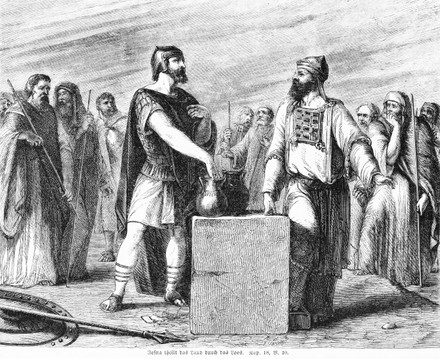Joshua Divides Land By Many People Editorial Stock Photo - Stock Image ...