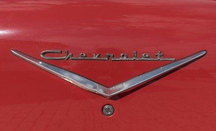 Lettering Chevrolet Model Belair American Classic Editorial Stock Photo ...