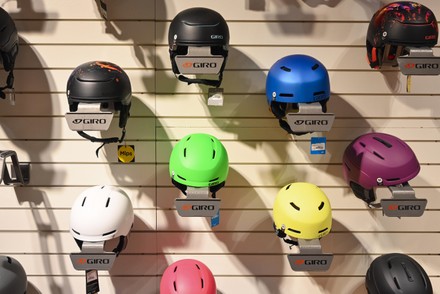 Ski Helmets Sales Rack Editorial Stock Photo - Stock Image | Shutterstock