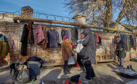 Locals Attend Secondhand Street Market Kharkiv Editorial Stock Photo ...