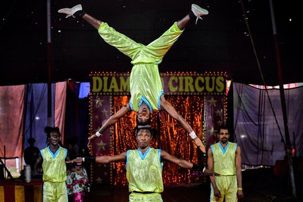 Gymnasts Perform Act During Evening Special Editorial Stock Photo ...