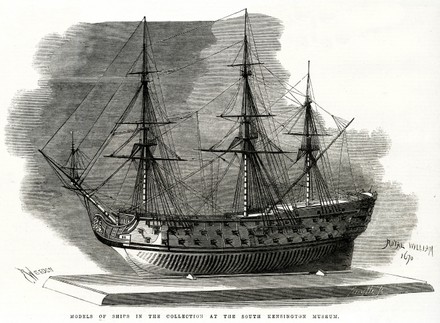 Hms Prince 100gun First Rate Ship Editorial Stock Photo - Stock Image ...