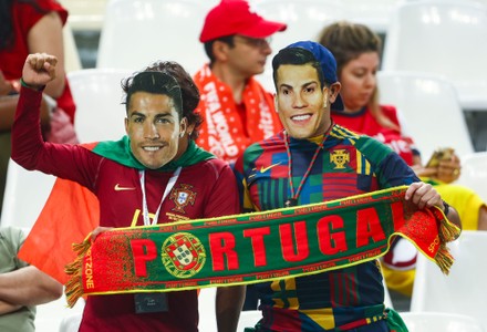 Portugal Fans Cristiano Ronaldo Face Masks Editorial Stock Photo ...
