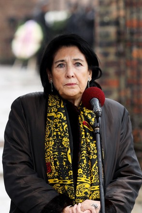 Georgian President Salome Zourabichvili Visits Auschwitz Editorial ...