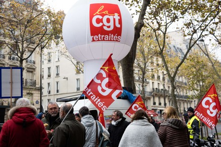 Retired Cgt Organized Rally Symbolically Near Editorial Stock Photo ...