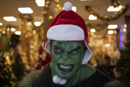 Doll Comic Character Hulk Adorned Christmas Editorial Stock Photo ...
