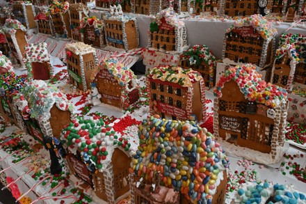 Gingerbread Lane Worlds Largest Gingerbread Village Editorial Stock ...