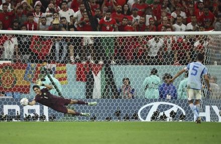 Yassine Bounou L Goalkeeper Morocco Saves Editorial Stock Photo - Stock ...