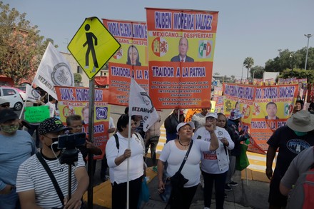 Group People Demonstrated Banners Outside Chamber Editorial Stock Photo ...