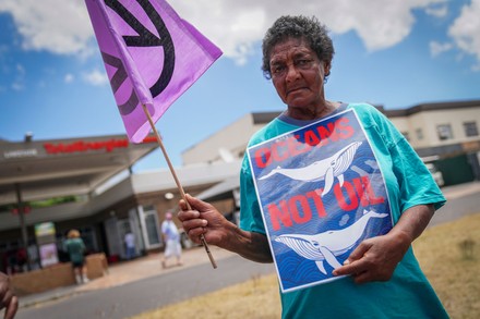 Climate Activist Protests Against Energy Company Editorial Stock Photo ...