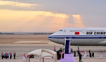 Chinese President Xi Jinpings Plane Arrives Editorial Stock Photo ...