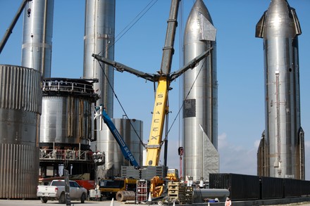 Spacex Crane Near Rocket Storage Site Editorial Stock Photo - Stock ...