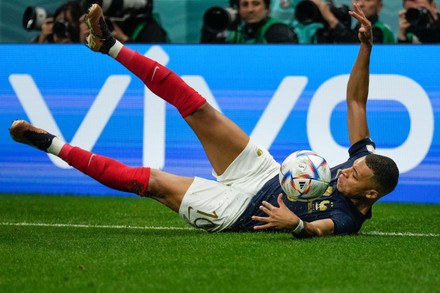 Kylian Mbappe France Falls Ground Ball Editorial Stock Photo - Stock ...