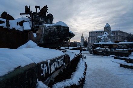 Destroyed Russian Military Vehicles Were Seen Editorial Stock Photo ...