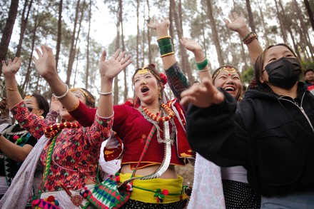 People Kirat Community Wearing Traditional Attire Editorial Stock Photo ...