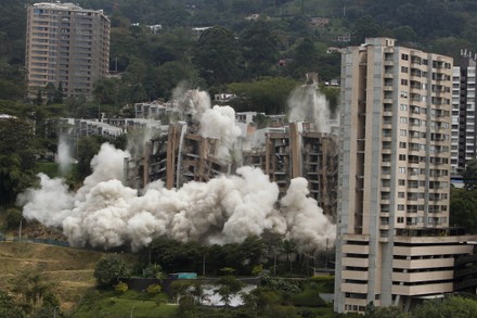 Continental Towers Building During Demolition Medellin Editorial Stock ...